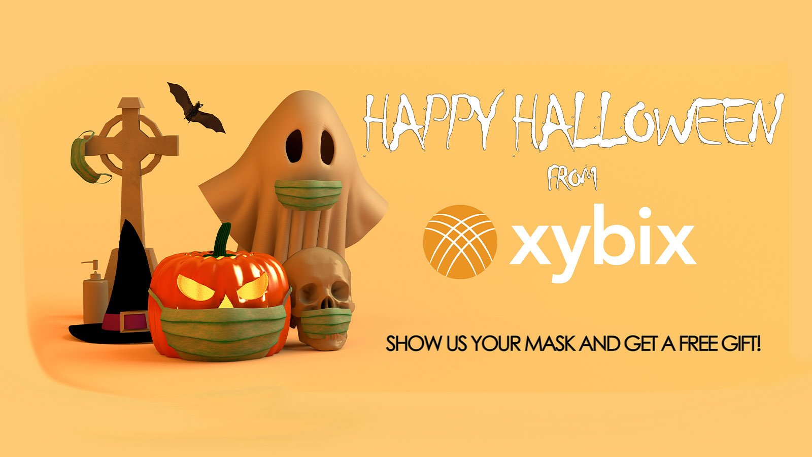Happy Halloween from Xybix! Share Your Mask Selfie for a Free Gift